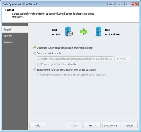sql server an efficiency tool to compare and synchronize sql server