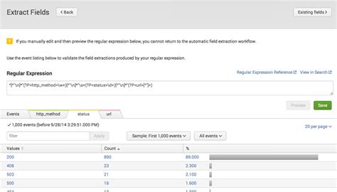 field extractor select fields step splunk documentation