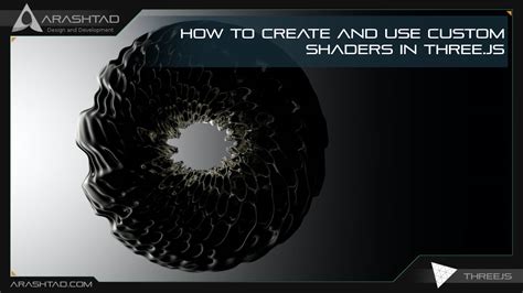 how to create and use custom shaders in three js