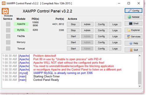 cómo cambiar el puerto del servidor xampp apache
