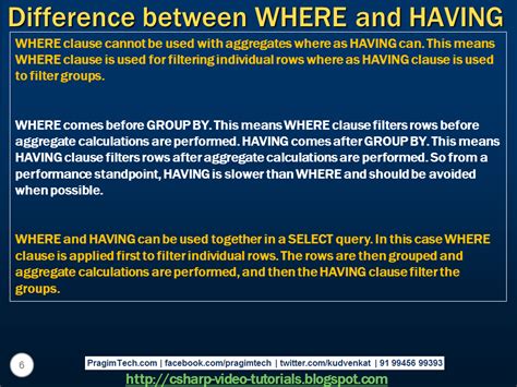 sql server and c video tutorial difference between