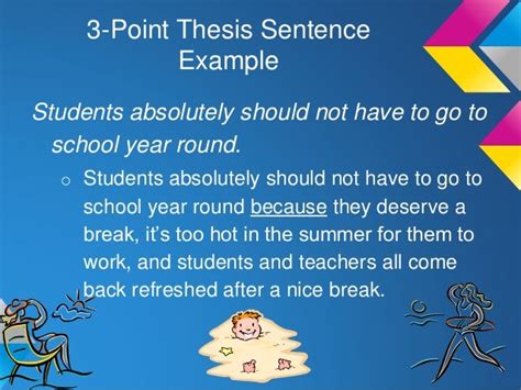 Writing A 3 Point Thesis Statement