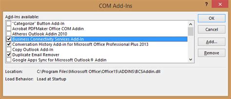 what are outlook add ins