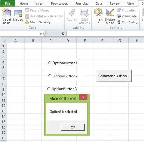 excel 2010 vba lesson 22 the checkbox and option button excel vba