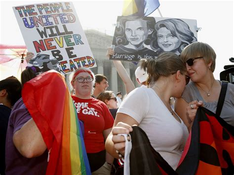 new world for gay marriage rainbow flags flutter as top court rules