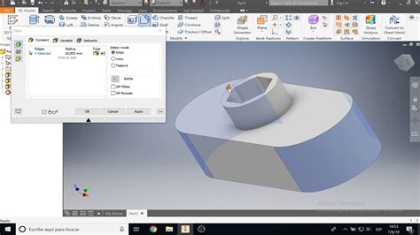 tutorial inventor comando fillet youtube