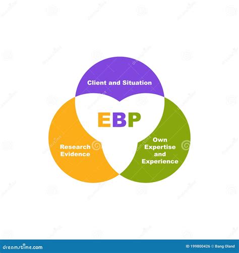 Diagram Of Ebp Evidence Based Practice With Keywords Eps 10 Stock
