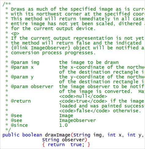 javadoc how to