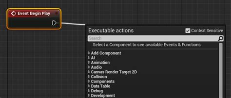 connecting nodes unreal engine documentation