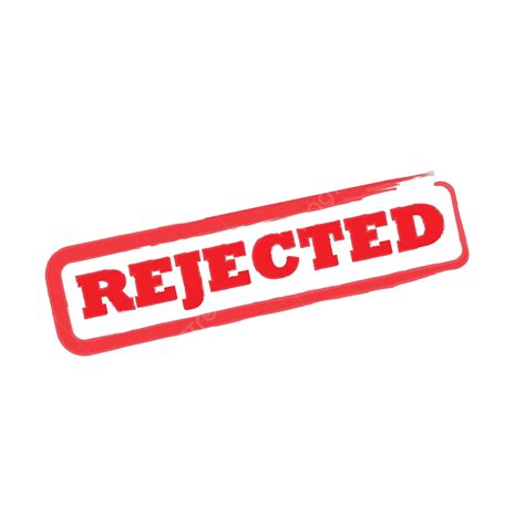 Rejected Stamp Sign Clipboard Office Dismissal Vector Clipboard