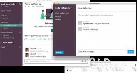 slack client app done with react