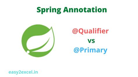 what is qualifier and primary annotation in springboot spring
