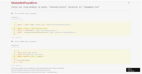 codesandboxer example forked codesandbox