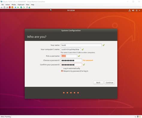 using enhanced mode ubuntu 18 04 for hyper v on windows 10 scott