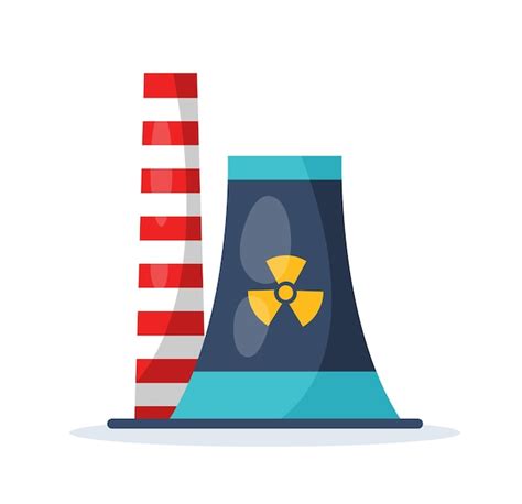 Premium Vector Nuclear Power Plant Vector Illustration