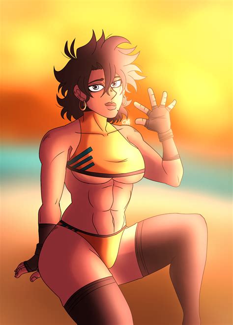 Rule 34 Abs Bikini Blue Eyes Brown Hair Brown Skin Chromexorannex