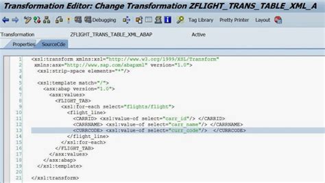 xslt pgm of transforming a xml tree into int table using tx xslt tool