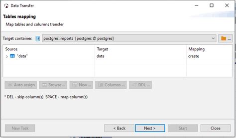 postgresql excel data imports using dbeaver