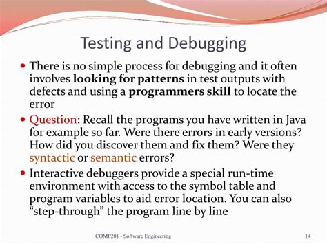 ppt software engineering comp 201 powerpoint presentation free