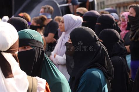 Muslim Women Protest At Demonstration Against Danish Legislation That