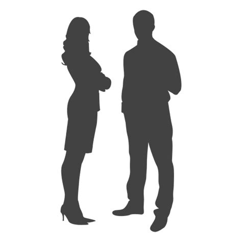 Design Png E Svg De Silhueta De Mulher Empresário Em Pé Para Camisetas