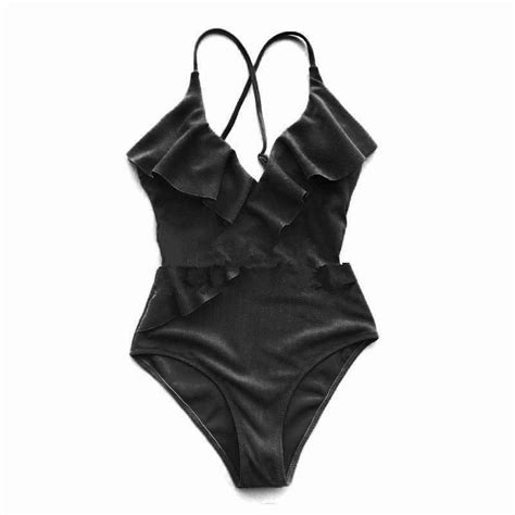 Ruffled One Piece Swimsuit Body By Ali