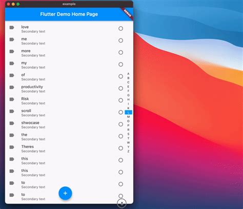 top flutter slideable list swipeable list grouped list alphabet list