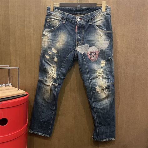 代購代標第一品牌－樂淘letao－美品 Dsquared ディースクエアード ペイント ダメージ加工 ジーンズ デニムパンツ
