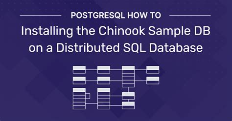postgresql how to installing the chinook sample db on a distributed