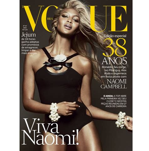 First Look Naomi Campbell Na Capa Da Edição De Maio Da Vogue Brasil