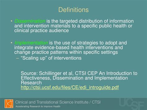 Ppt Dissemination And Implementation Powerpoint Presentation Free