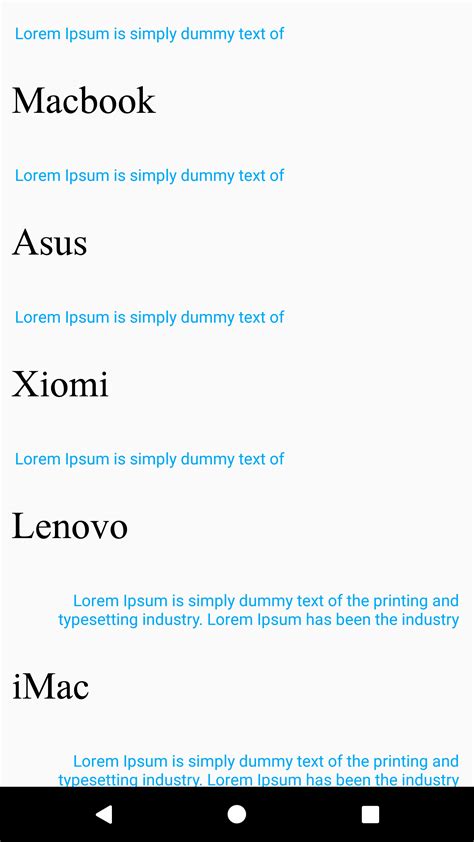 android textview in custom adapter listview gravity right not