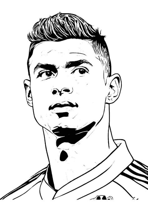 Desenhos Do Cristiano Ronaldo Para Colorir E Pintar Tudo Para Colorir