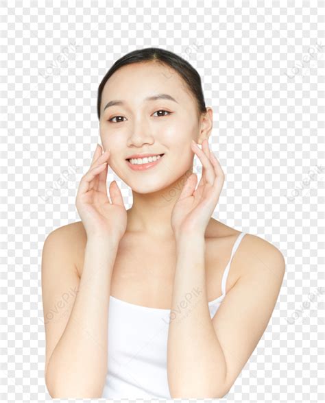 여성 스킨 케어 얼굴 표정 Png 일러스트 무료 다운로드 Lovepik