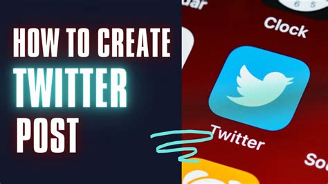 how to create twitter post youtube