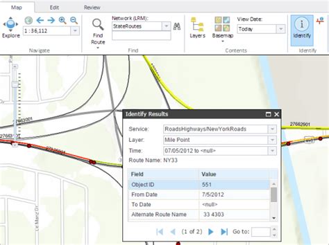 identifying features—arcgis roads and highways server documentation