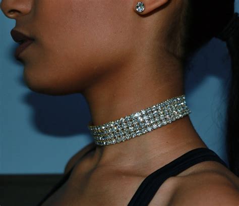 Diamond Choker Necklace Gold