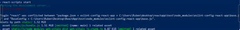 error in plugin react was conflicted between eslintrc json and