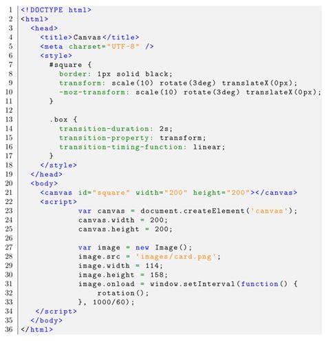 formatting listings code style for html5 css html