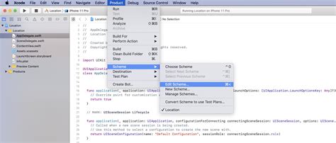 how to simulate location while debugging ios application