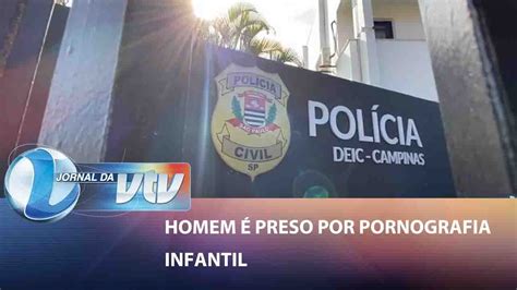 Homem é Preso Por Pornografia Infantil Jornal Da Vtv Youtube