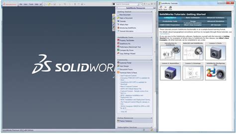 learn more about solidworks using the built in tutorials