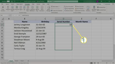 【印刷可能】 excel return month name 306265 excel formula return