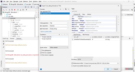 can t insert values without columns ides support intellij platform