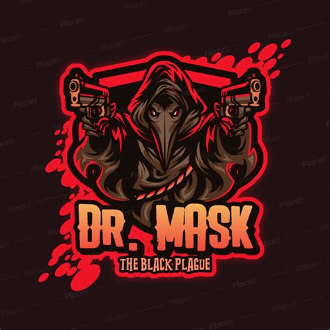 Placeit Gaming Logo Maker Featuring A Graphic Of A Plague Doctor With