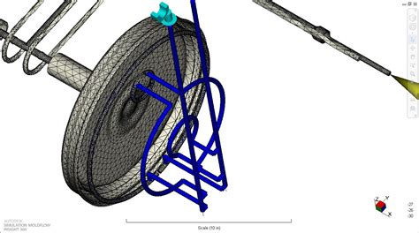 solved 3d mold mesh for a cool fem analisys moldlflow
