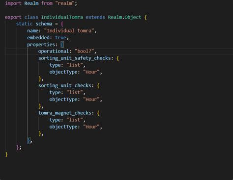 creating a local db instance with embedded objects realm mongodb