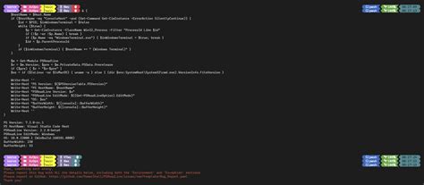 using powershell preview v2021 11 1 psreadline throws an error every