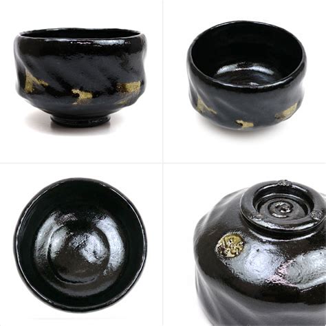 【楽天市場】茶道具 楽茶碗 抹茶碗 抹茶茶碗 黒楽茶碗 上 佐々木松楽作：茶道具・抹茶・八女茶の芳香園