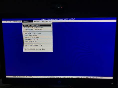 disable secure boot hp support community 7850188
